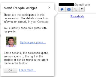 Gmail Introduced the People Widget - New!