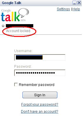 How to Unlock Locked Google Talk Account