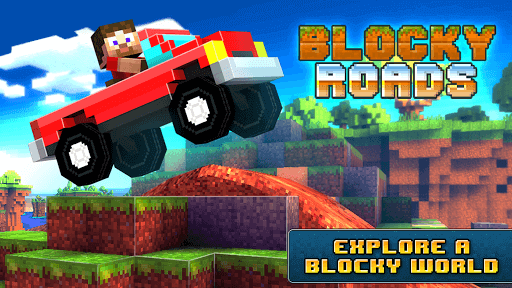 Play Blocky Roads 3D Car Racing Game on Android