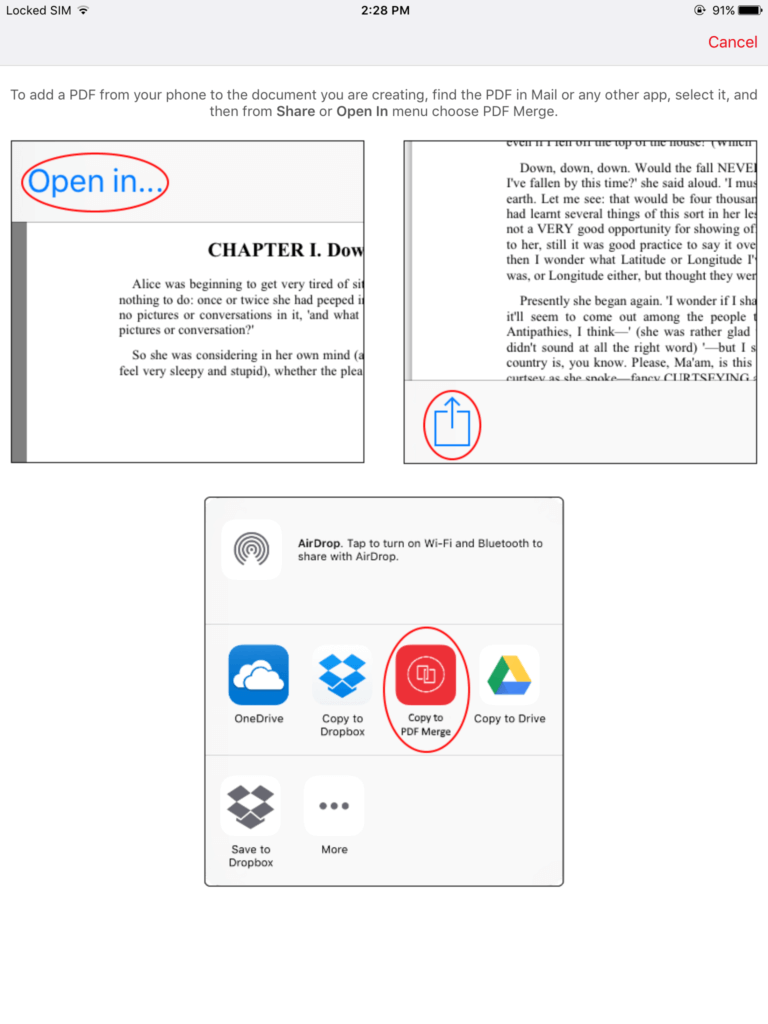 How to Merge PDF files on iOS and Android Devices