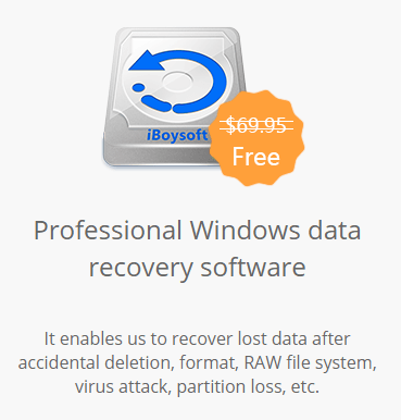 Data Recovery Software Giveaway - Free iBoysoft Data Recovery Software