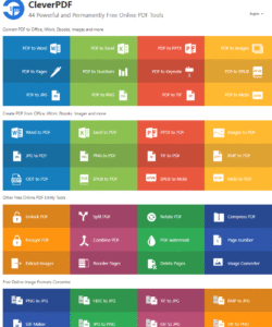 CleverPDF - 44-in-1 Free Online PDF Tools