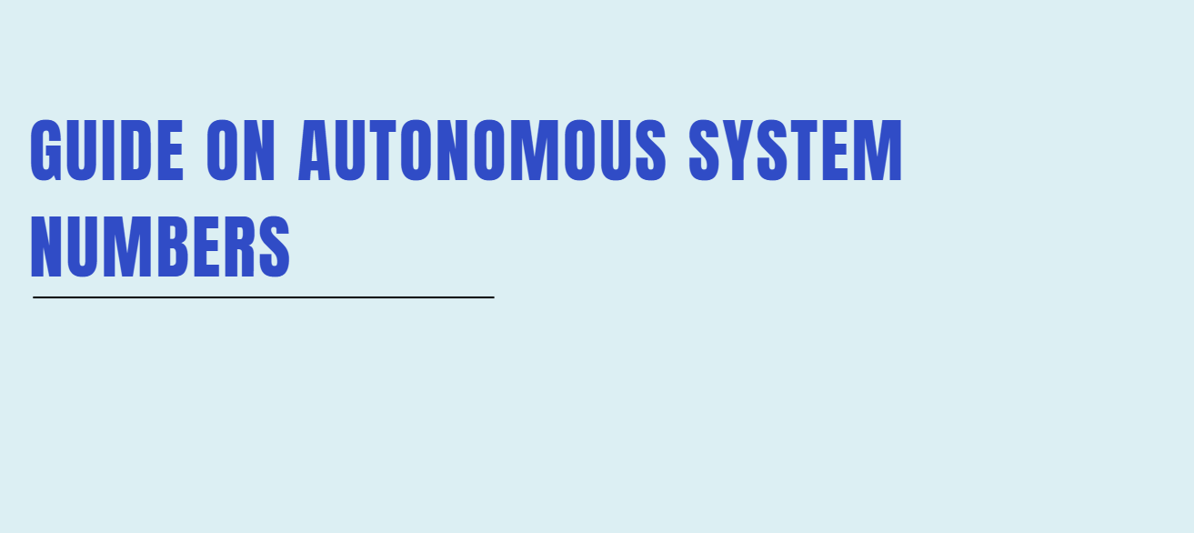 Guide on Autonomous System Numbers (ASNs)