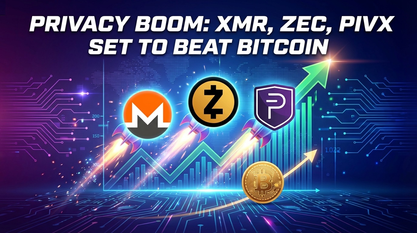 Privacy Boom: XMR, ZEC, PIVX Set to Beat Bitcoin